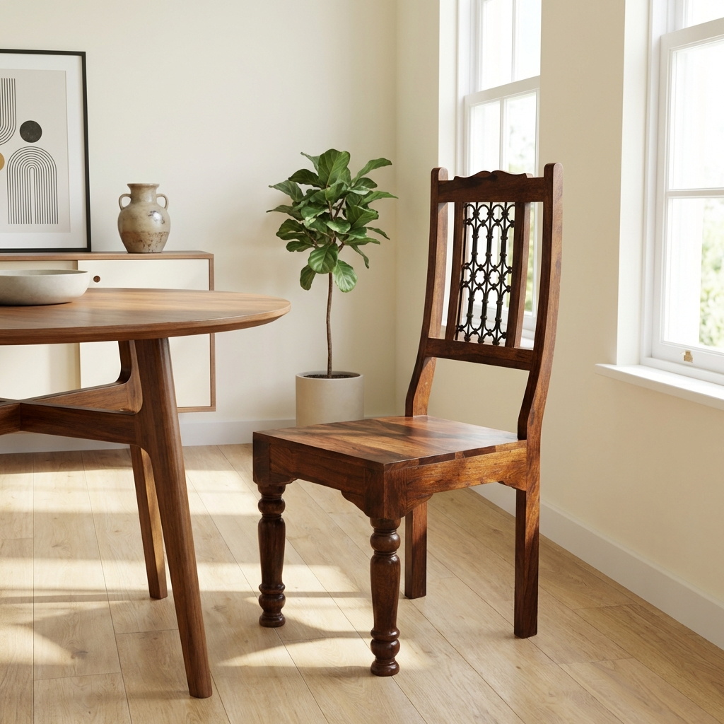 Denali Detailed Low Curved Back Dining Chair – Own Furniture