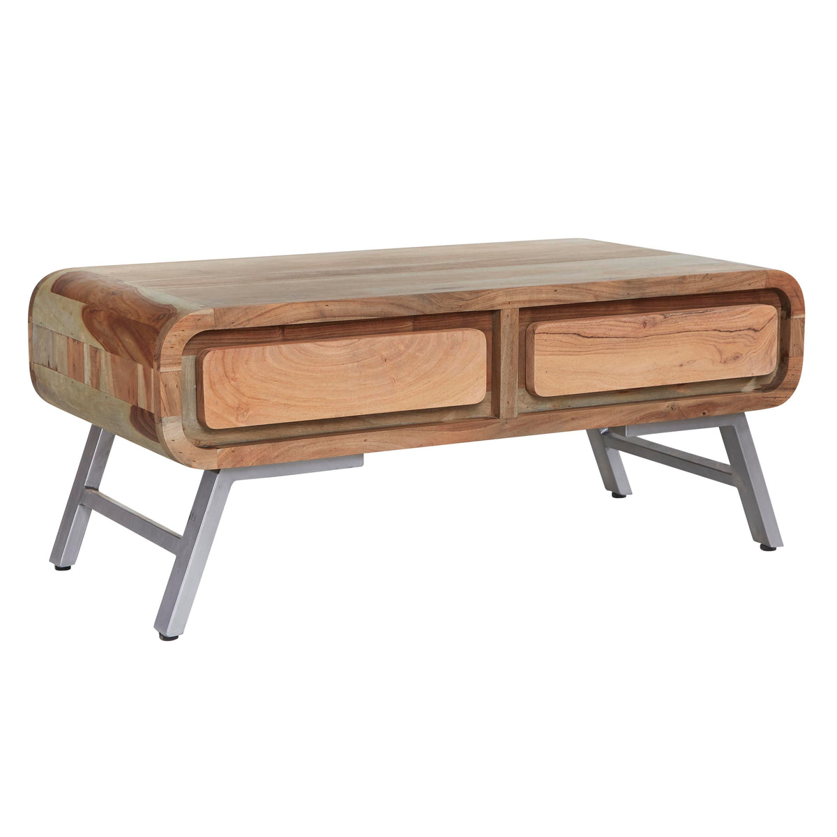 Aspen Reclaimed Solid Wood 2 Drawer Coffee Table – Own Furniture