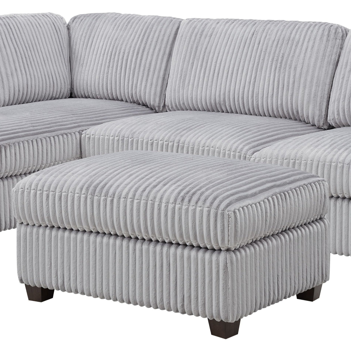 Brittany Left Hand Corner Terminal Sofa and Footstool – Own Furniture