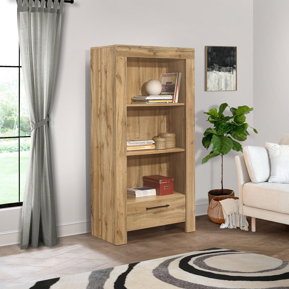 Compton 1 Drawer Bookcase – Own Furniture