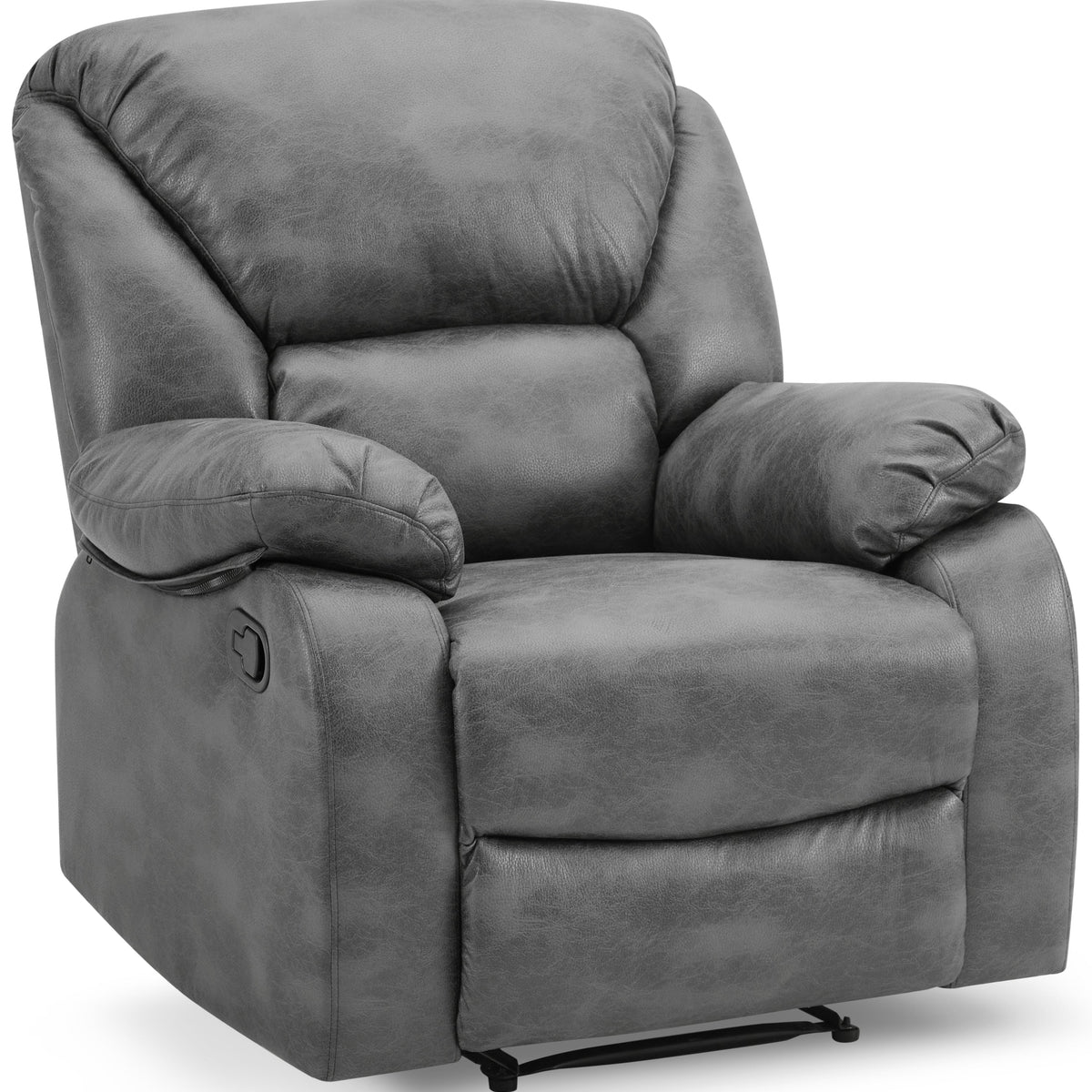George Faux Leather 1 Seater Manual Recliner Sofa – Own Furniture