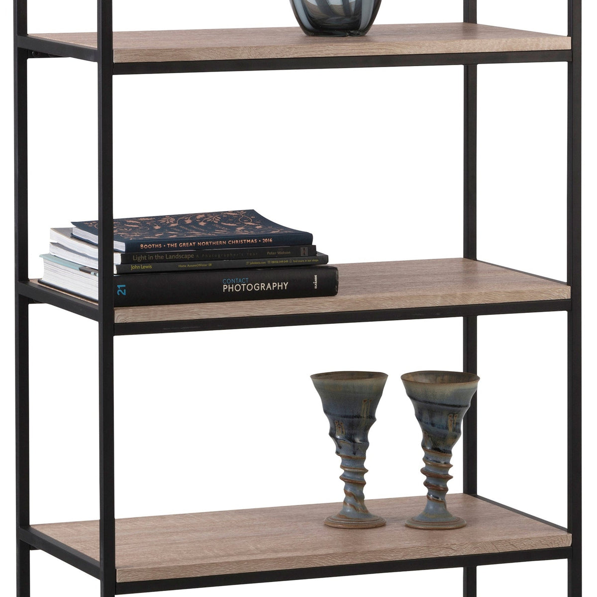 Tribeca Tall Metal Frame Bookcase with 5 Shelves – Own Furniture